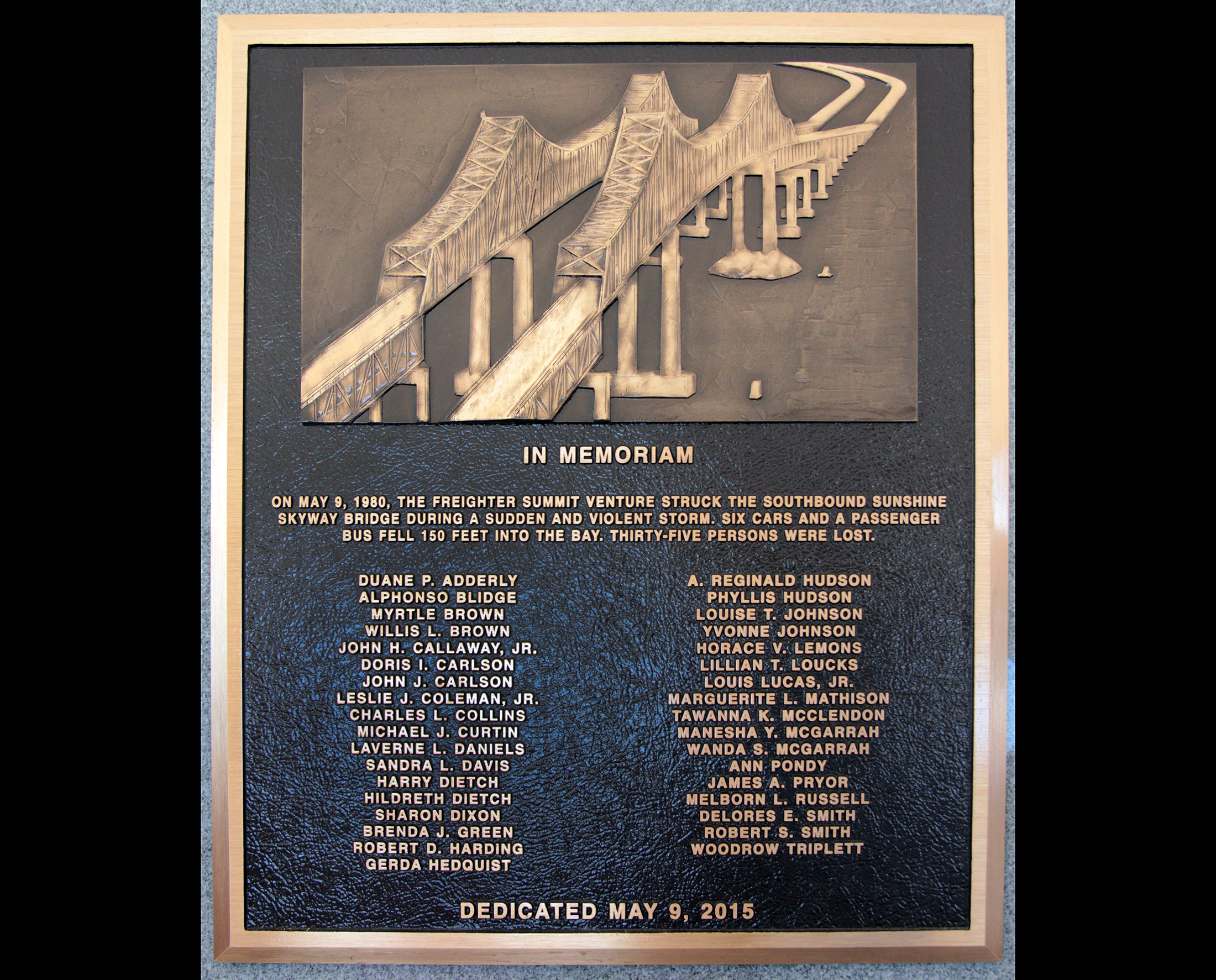 The Sunshine Skyway Bridge plunged into Tampa Bay 38 years ago